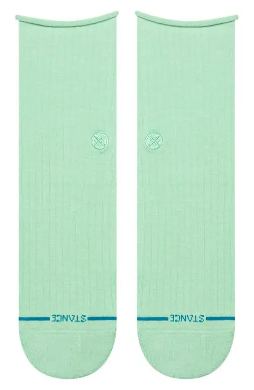 Stance Rolled Quarter Crew Socks - Jade