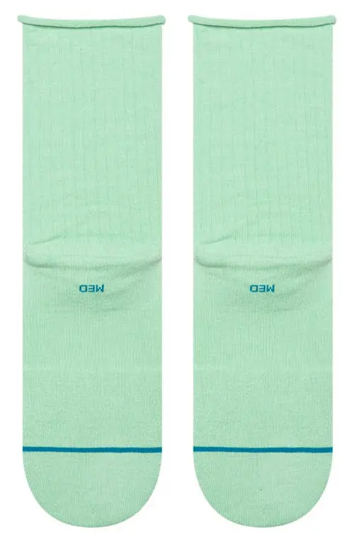 Stance Rolled Quarter Crew Socks - Jade