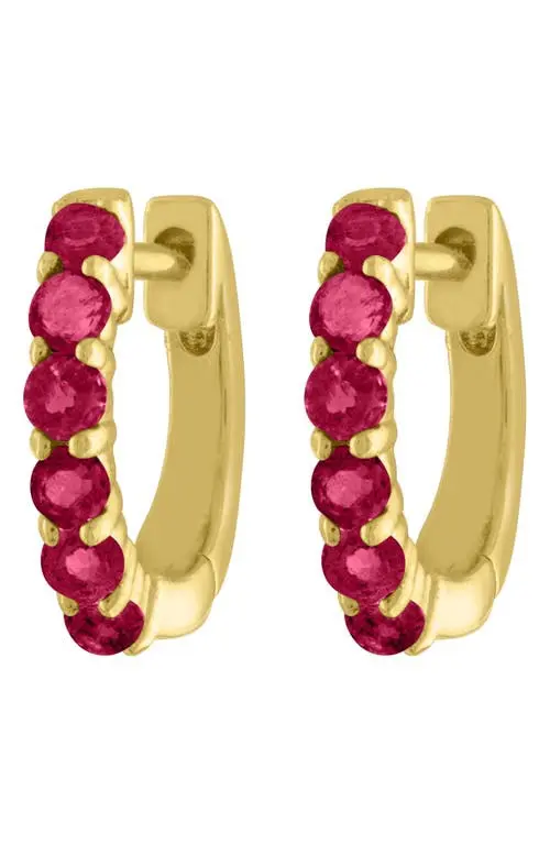 EDEN PRESLEY Sapphire Huggie Hoop Earrings