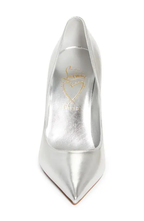 CHRISTIAN LOUBOUTIN Miss Z Pointed Toe Pump - Silver