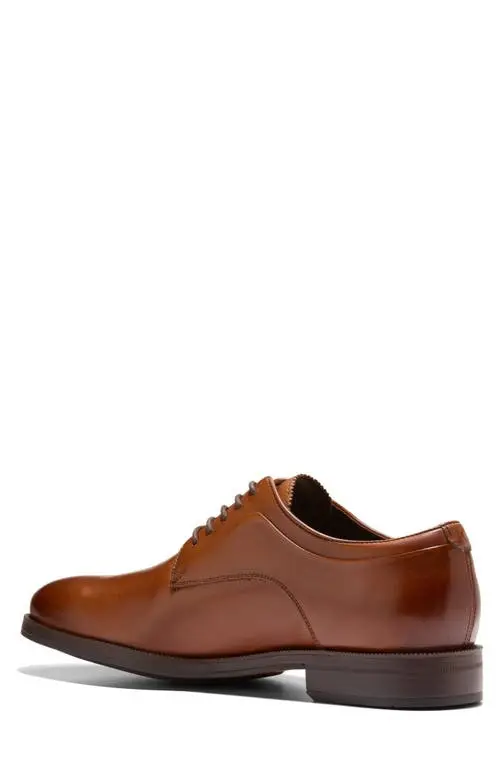 Cole Haan Dean Plain Toe Leather Derby - British Tan Black