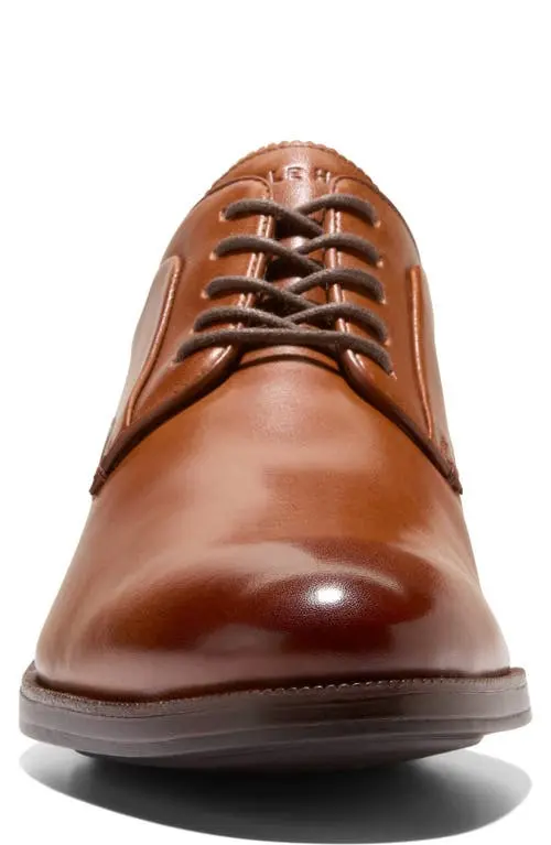 Cole Haan Dean Plain Toe Leather Derby - British Tan Black