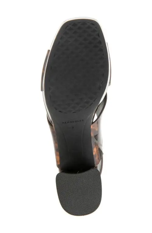Aerosoles Platform Slingback Sandals - Java Multi Faux Patent Leather
