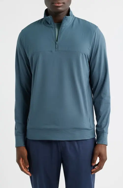 Zella Quarter Zip Pullover - Blue Slate