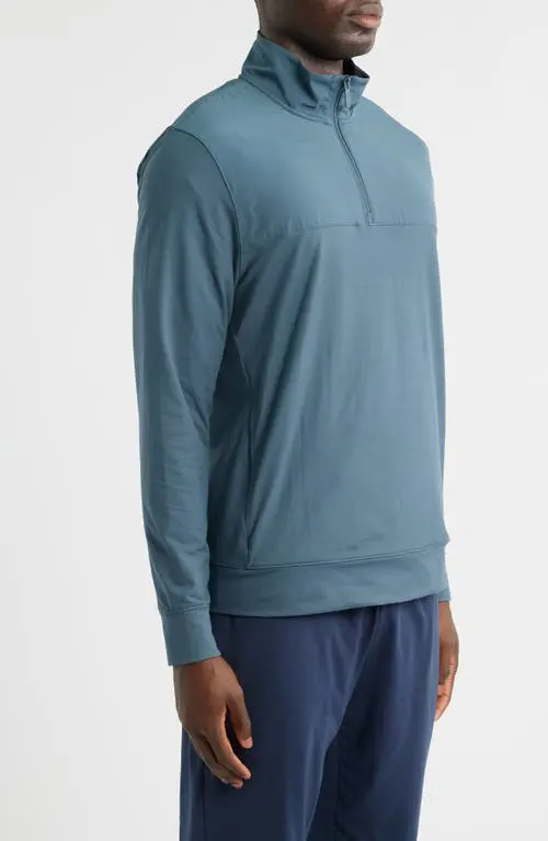 Zella Quarter Zip Pullover - Blue Slate
