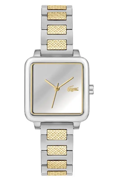Lacoste Square Bracelet Watch - Two Tone