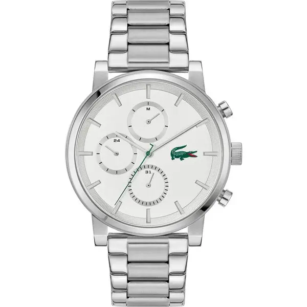 Lacoste Replay Chronograph Bracelet Watch - Silver