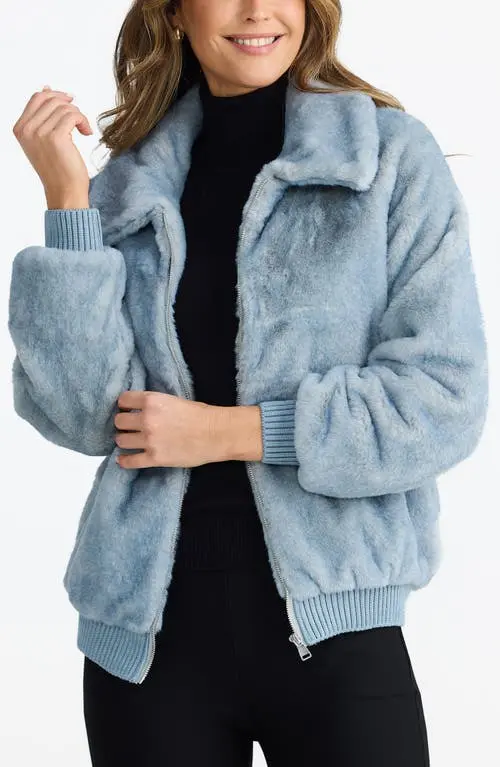 BRAVE+TRUE Celeste Faux Fur Bomber Jacket