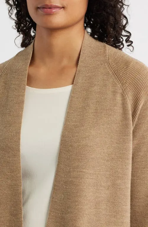 Eileen Fisher Wool Raglan Sleeve Cardigan