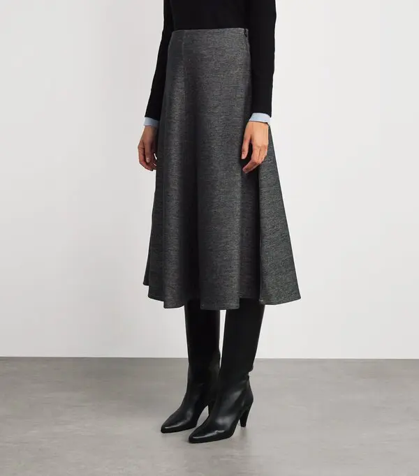 Max & Co. Jersey Flared Midi Skirt
