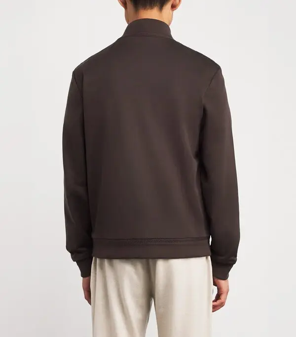 BRETT JOHNSON Cotton-silk Quilted Bomber Jacket