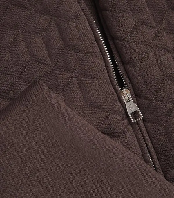 BRETT JOHNSON Cotton-silk Quilted Bomber Jacket
