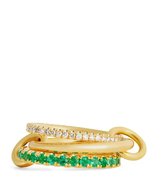 SPINELLI KILCOLLIN Yellow Emerald, And Diamond Norah Ring - Gold