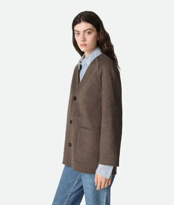 BOTTEGA  VENETA Double Face Wool Short Coat