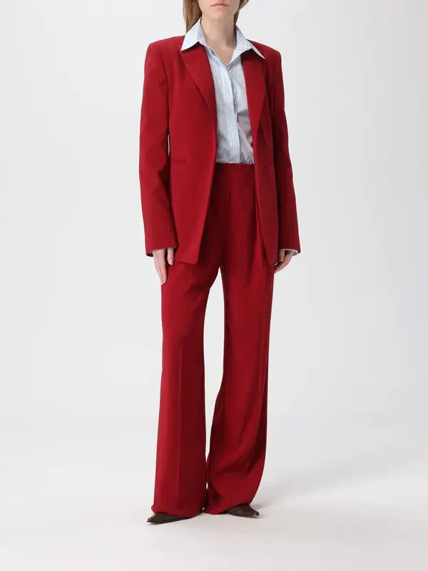 Patrizia Pepe Wide Leg Trousers - Red