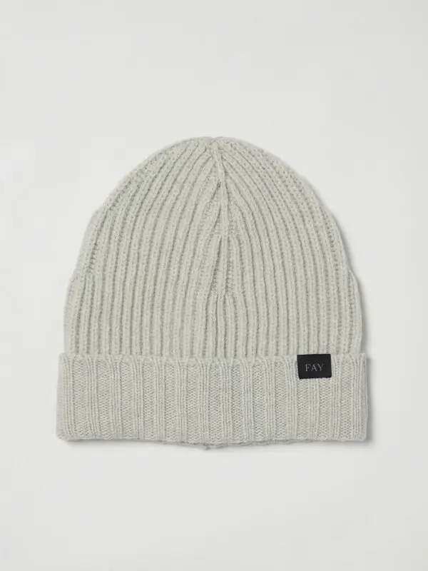 FAY Ribbed Hat - Ice