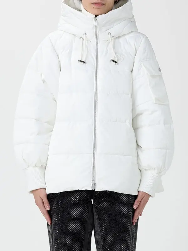 Pinko Quilted Puffer Jacket - White