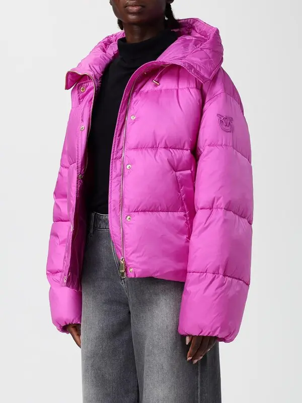 Pinko Puffer Hooded Jacket - Fuchsia