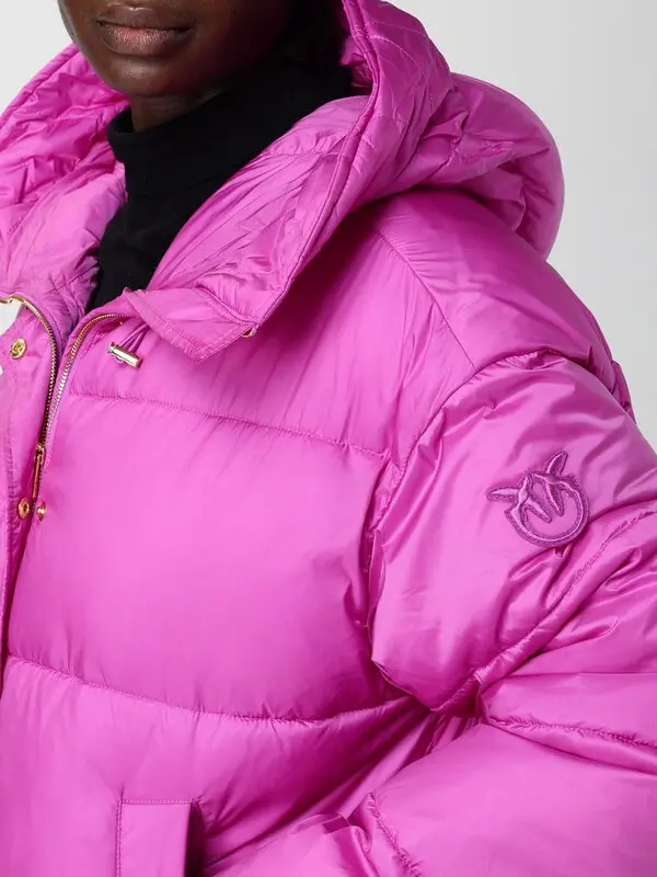 Pinko Puffer Hooded Jacket - Fuchsia