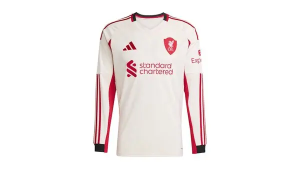 Adidas Liverpool Fc 25/26 Long Sleeve Away Jersey - Wonder White