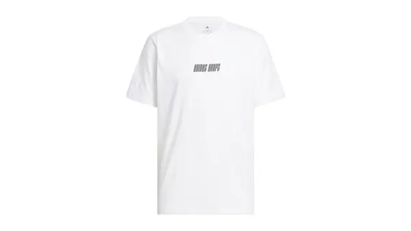 Adidas Hoops Graphic Tee Shirt - White Black
