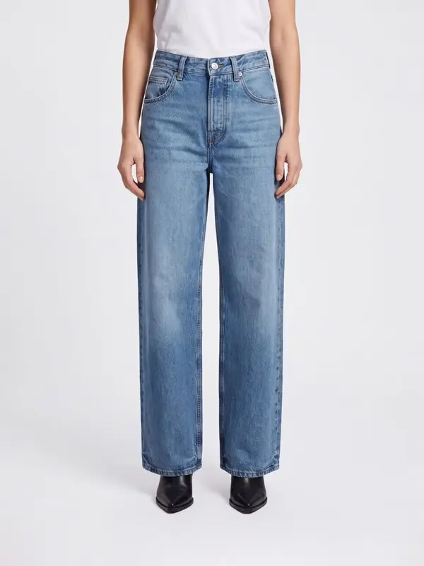 Jacquemus Le Denîmes High-waisted Wide-leg Jeans - Blue
