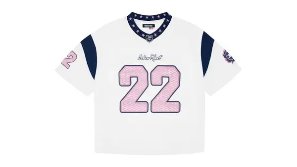 BROKEN PLANET All Star Jersey - White/blue/pink