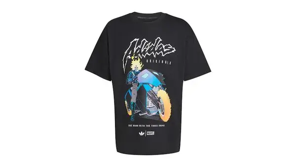 Adidas _marvel_ghost Rider Oversized T-shirt - Marvel Black