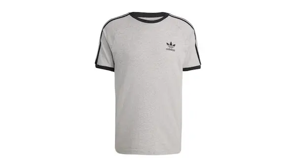 Adidas Adicolor Classics 3stripes Tee Shirt - Medium Grey Heather Black