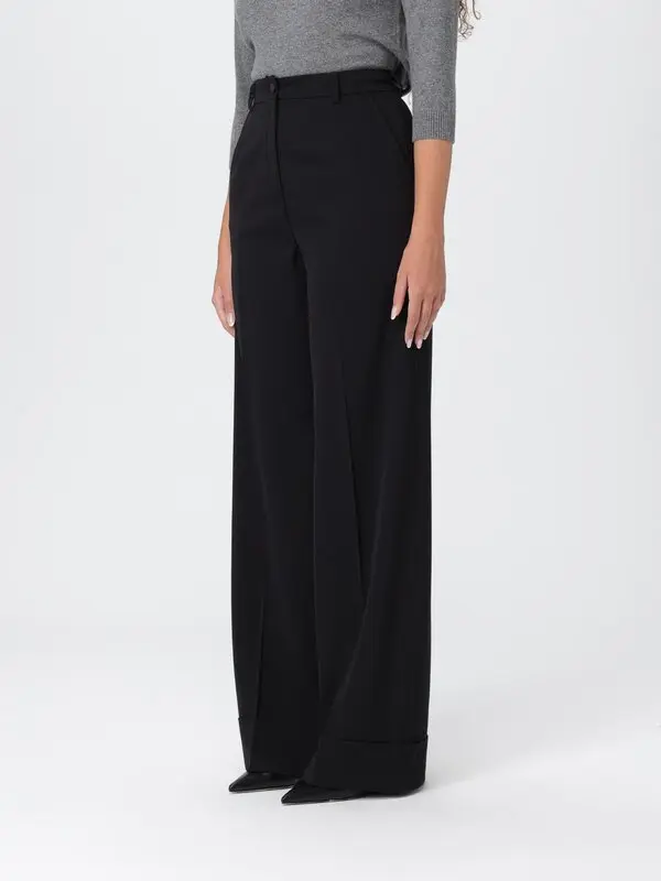 Dolce & Gabbana Wide Leg Tailored Trousers - Black
