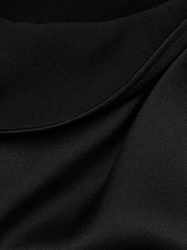 Victoria Beckham Draped Satin-crepe Gown