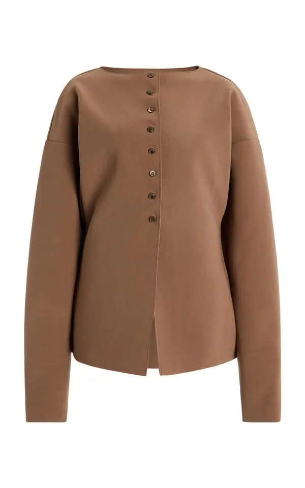 BIRROT Lay3 Crepe Cardigan - Brown