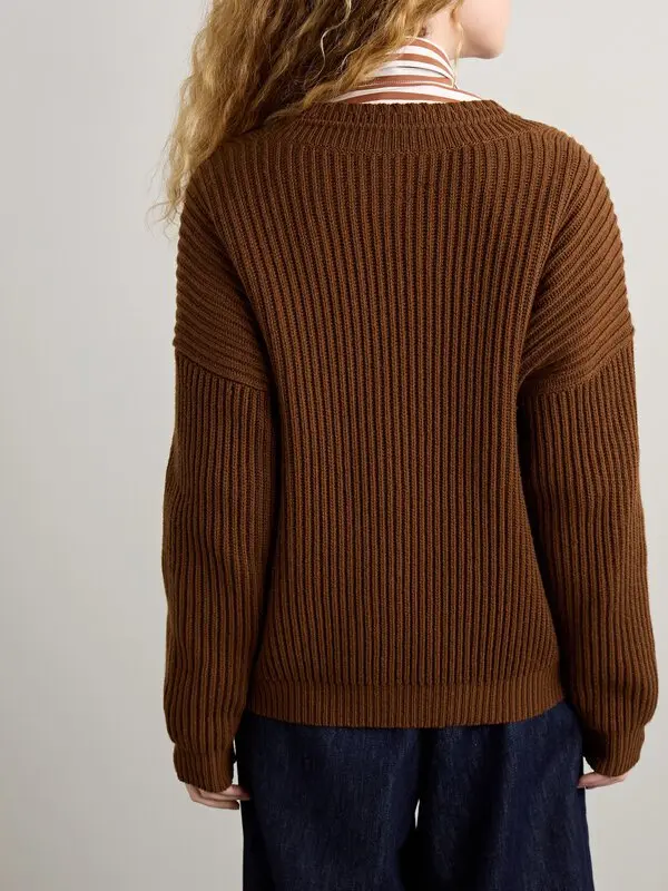 TWP Ribbed Cashmere Cardigan