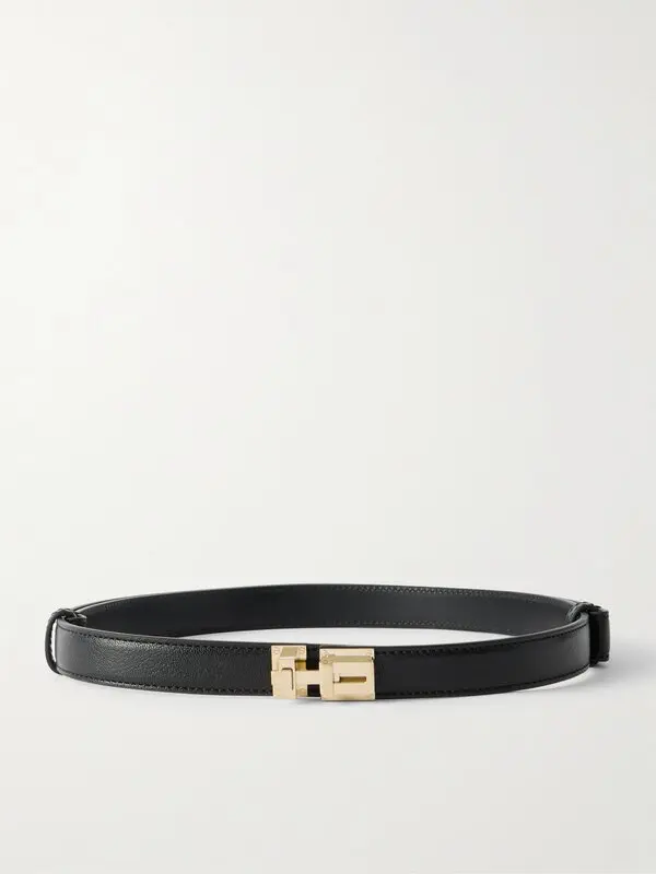 TOM FORD Textured-leather Belt - Black