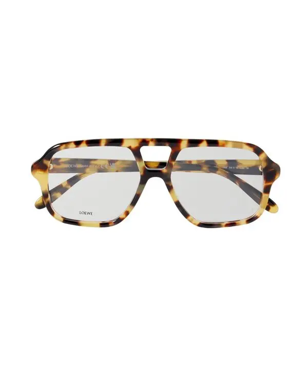 Loewe Aviator-style Tortoiseshell Acetate Optical Glasses - Brown