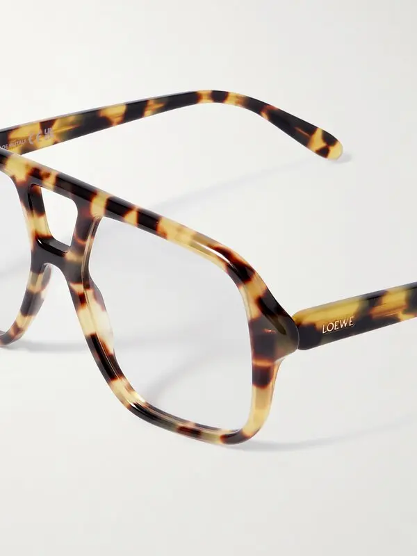 Loewe Aviator-style Tortoiseshell Acetate Optical Glasses