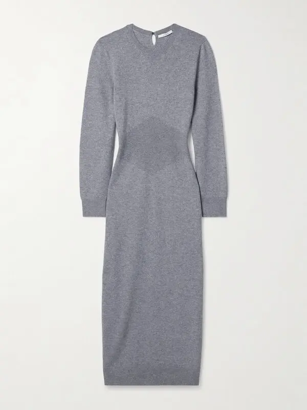 Givenchy Paneled Cashmere Midi Dress