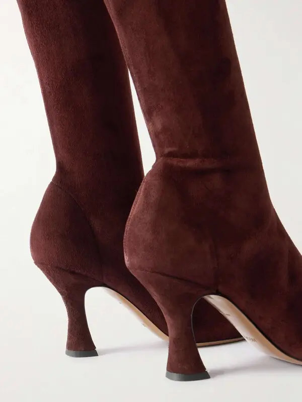 NEOUS Ran Suede Knee Boots - Chocolate