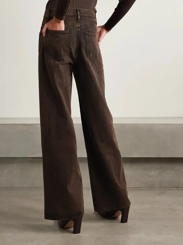 FRAME The Collegiate High-rise Wide-leg Jeans