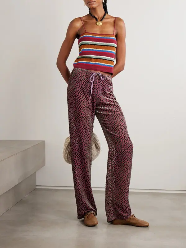 BODE Starkey Embroidered Cotton Camisole