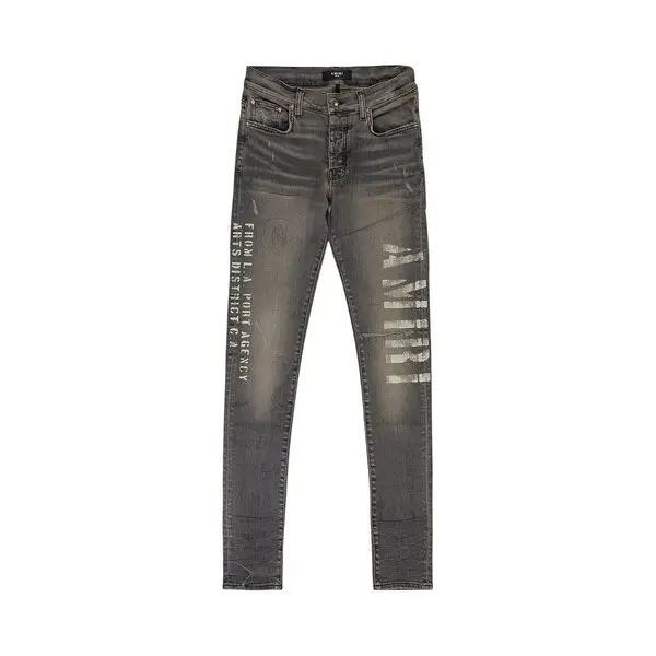 Amiri Military Stencil Skinny Jeans