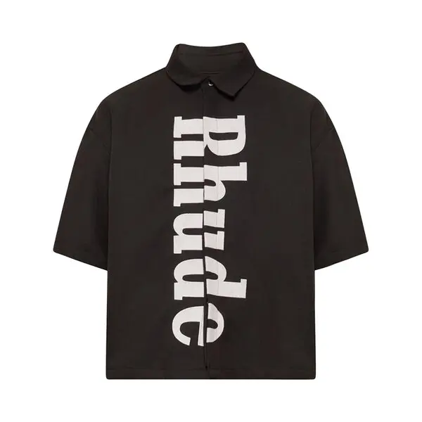 Rhude Center Logo Button-up Shirt