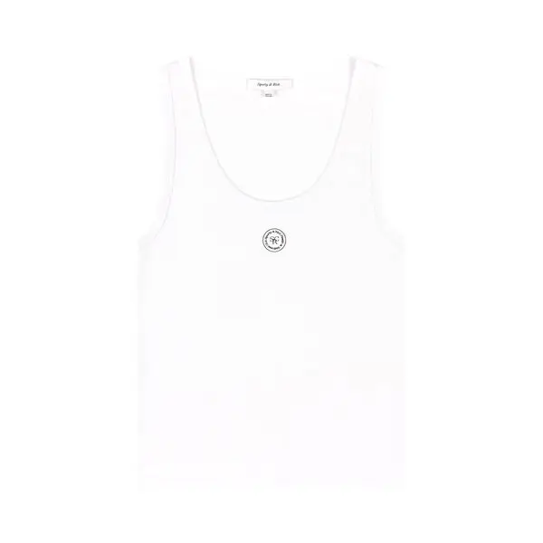 SPORTY & RICH Shrwc Baby Rib Tank - White