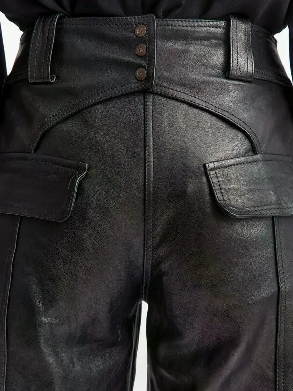 16Arlington Alcea Leather Trousers - Black