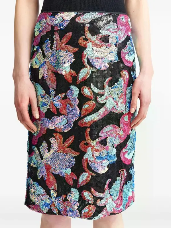 16Arlington Elice Sequinned Midi Skirt