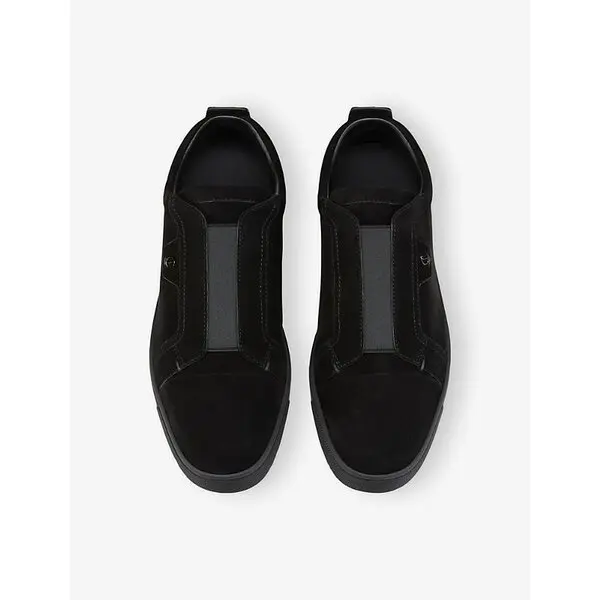 CHRISTIAN LOUBOUTIN St Louis Suede Trainers - Black