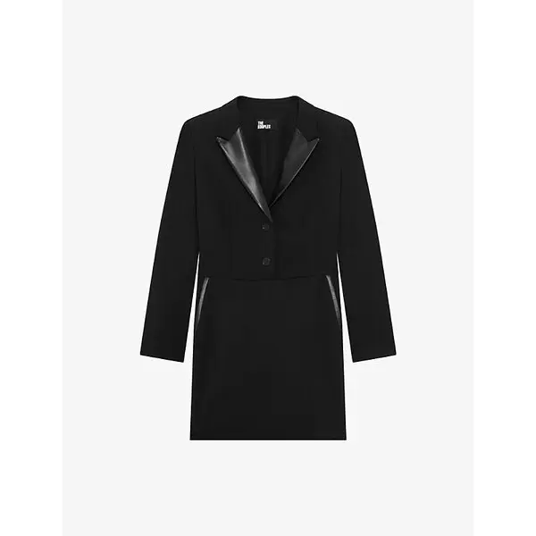 The Kooples Tailored Mini Wool Blazer Dress