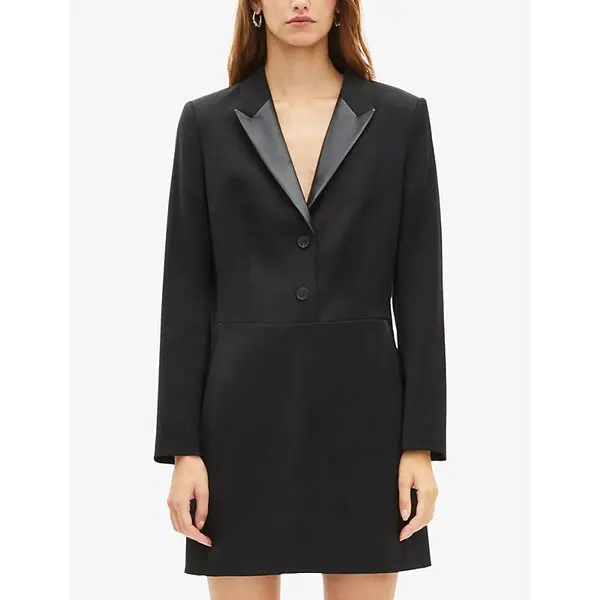 The Kooples Tailored Mini Wool Blazer Dress