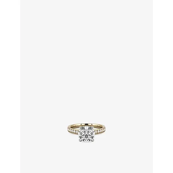 LA MAISON COUTURE 18ct Yellow 0.76ct Lab-grown Diamond Ring - Gold