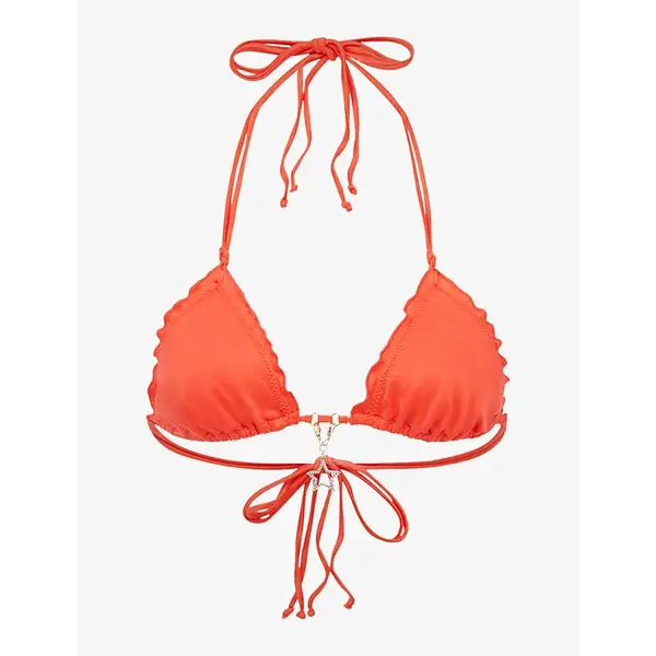 Agent Provocateur Berry Triangle Bikini Top - Orange